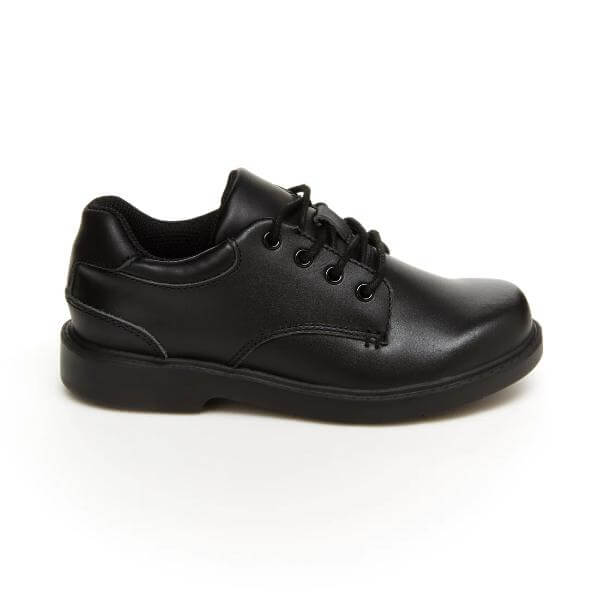 Stride Rite Murphy Boys Leather Black Uniform Shoes - ShoeKid.ca
